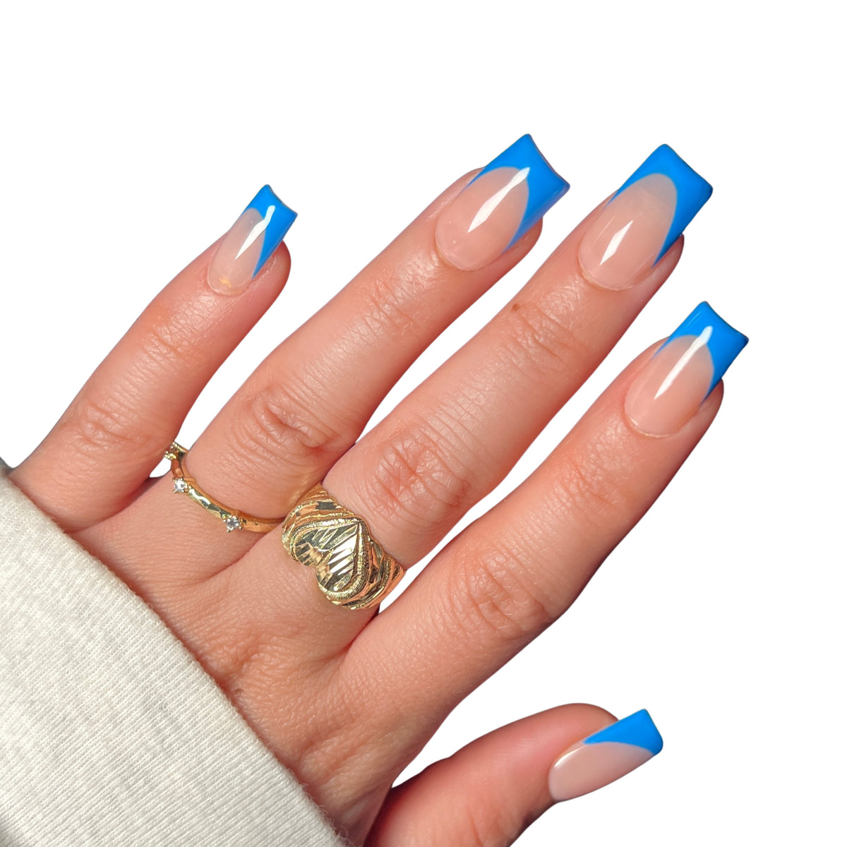 TRUE BLUE FRENCH TIP – NailBae LA